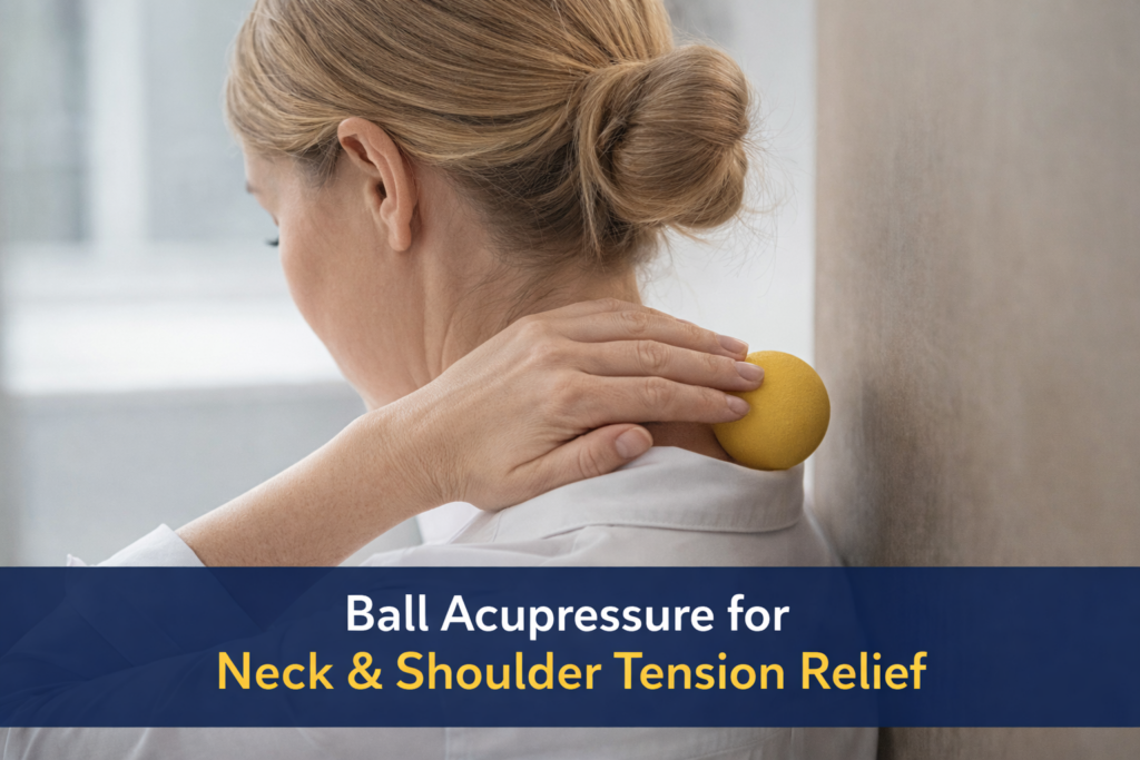 Ball Acupressure For Neck and Shoulder Tension Relief